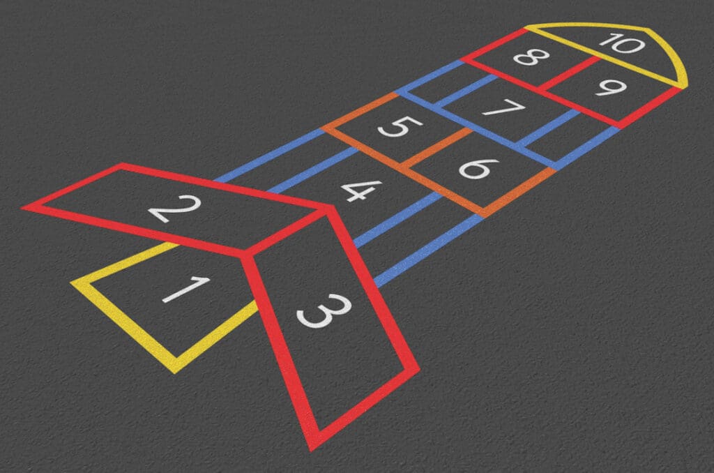 Circle Hopscotch - Playground Graphics - Sovereign Play