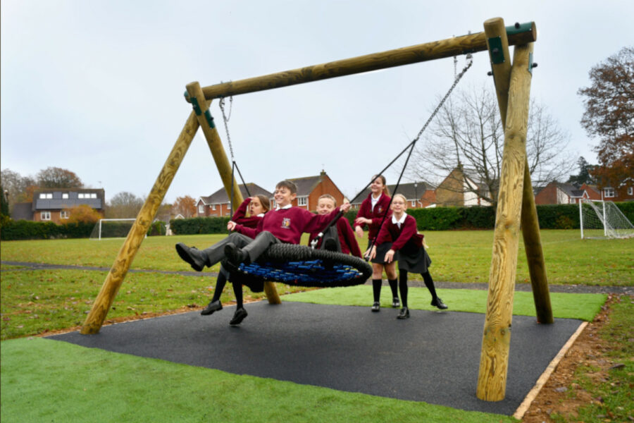 2.4m Log Swing with Basket Seat - Sovereign Play