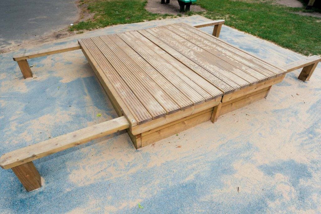 Sand Pit with Sliding Lids - Sovereign Play